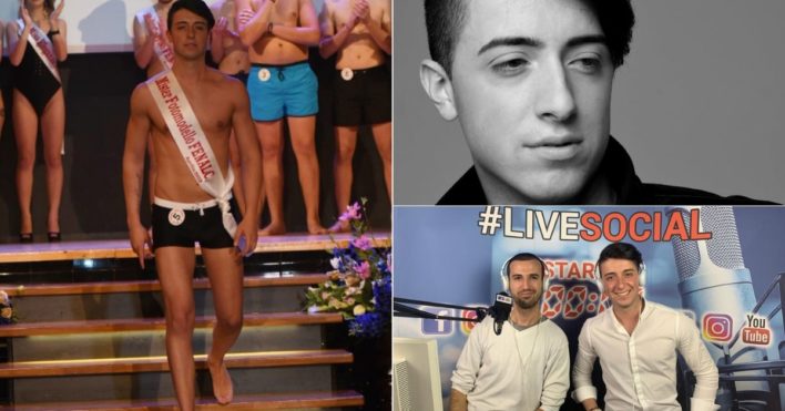 La fascia Mister Fotomodello Fenalc 2019 al modello First Gianmarco D ...